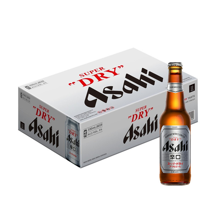 [Thùng] Bia Asahi Super Dry 330ml x 24 Chai | Kamereo