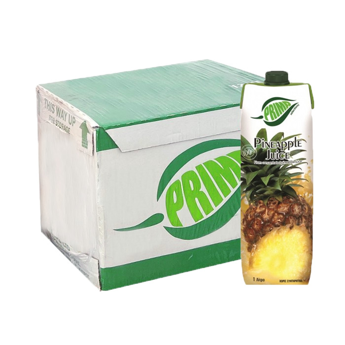[Carton] Prima Pineapple Juice 100% 1L x 12 Boxes | KAMEREO