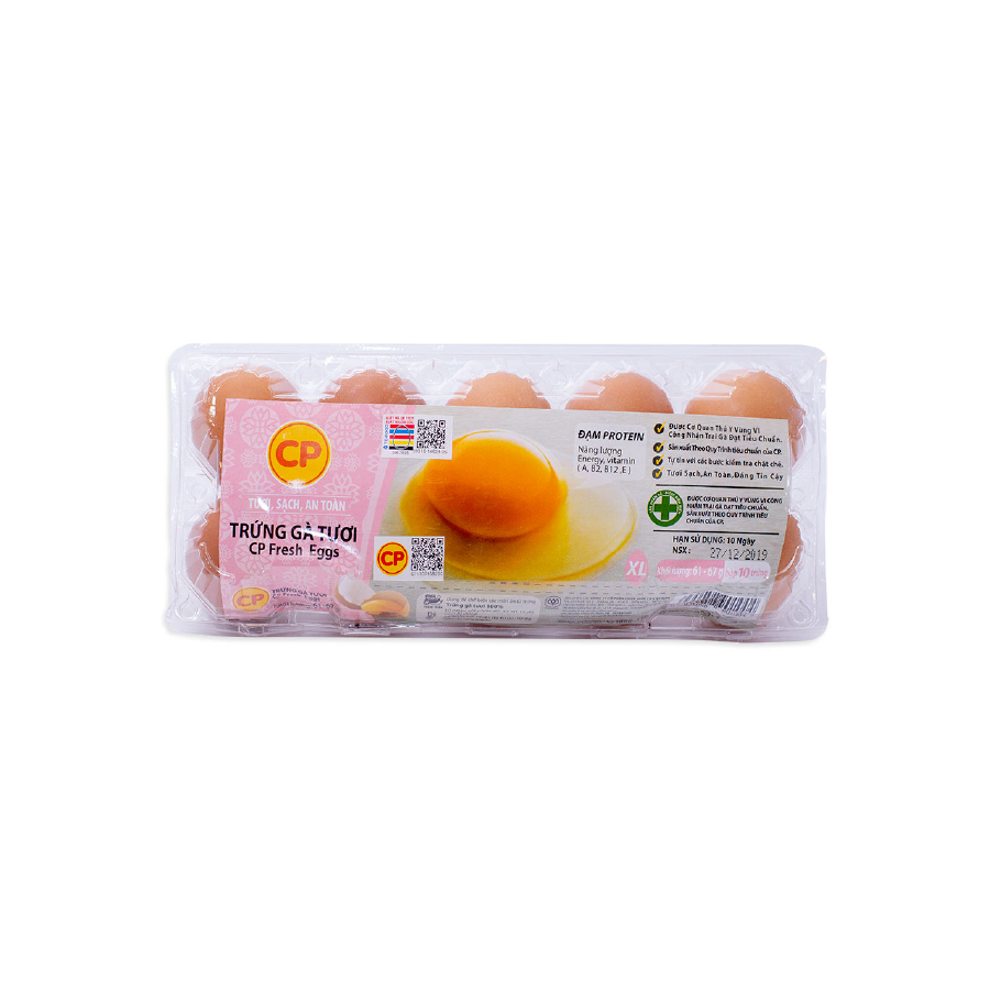 Trứng Gà CP 61g Hộp 10 Quả | Kamereo